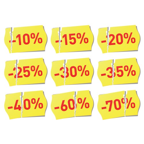 Set of ribbons and stickers Royalty Free Vector Image