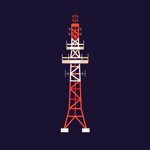 Cell tower cartoon Vector Images & Graphics for Commercial Use ...