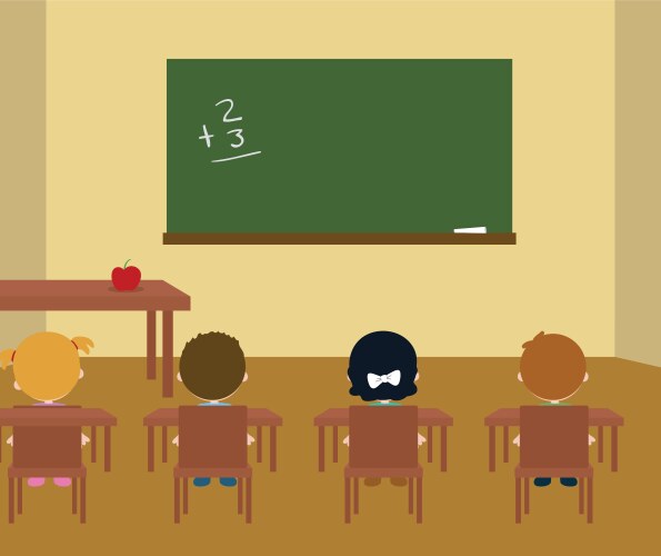 Class room Royalty Free Vector Image - VectorStock