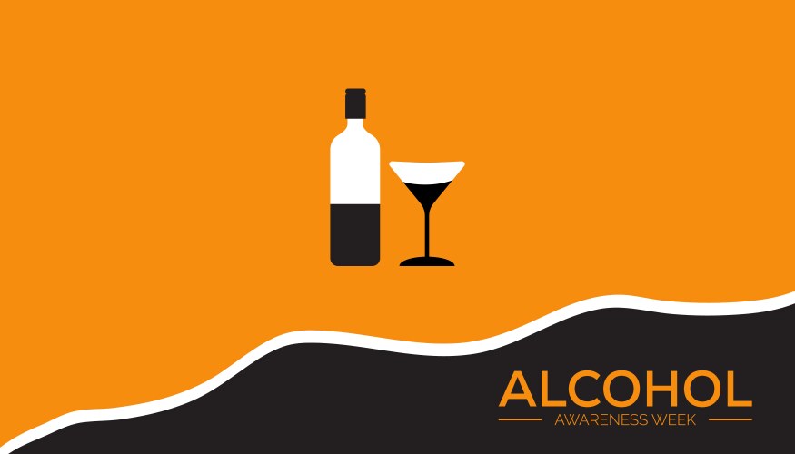 Alcohol awareness week – Royalty-Free Vector | VectorStock