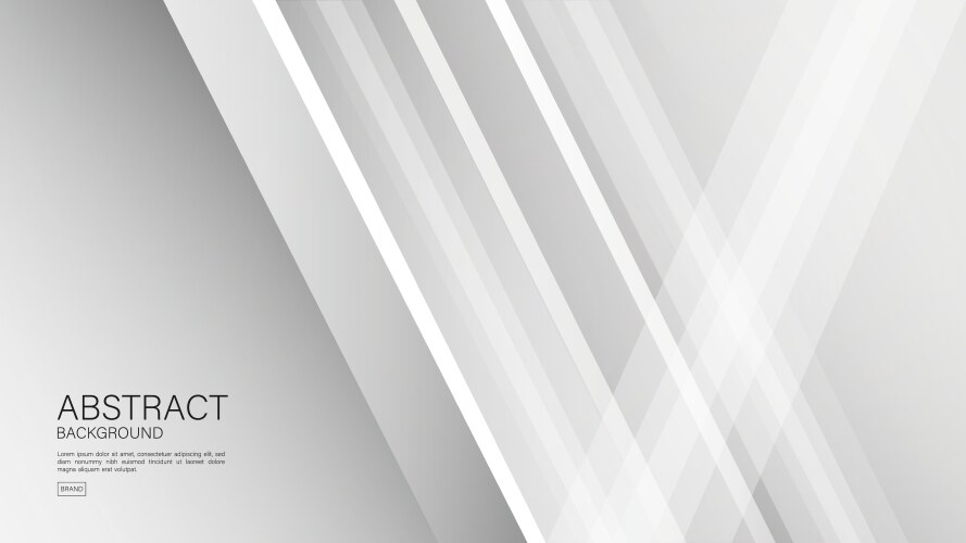 Gray background white polygon design Royalty Free Vector