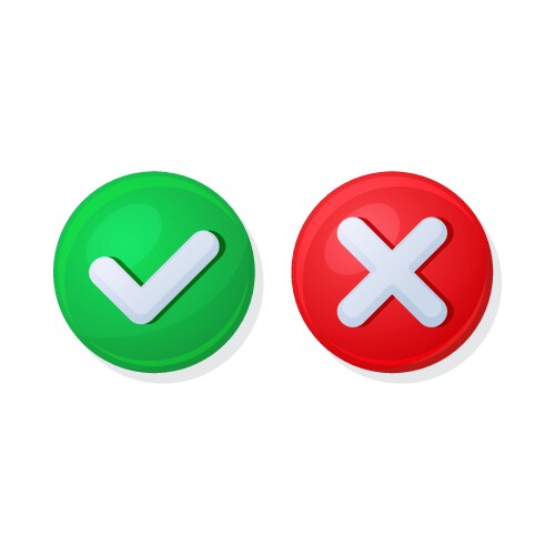 Correction Mark and X Vector Images (over 2,600)