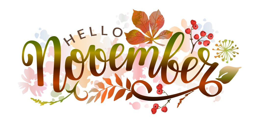 November Word Vector Images (over 2,800)
