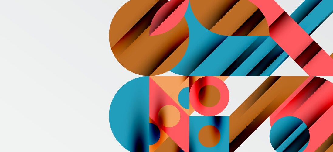 Geometric neo patterns abstract background Vector Image