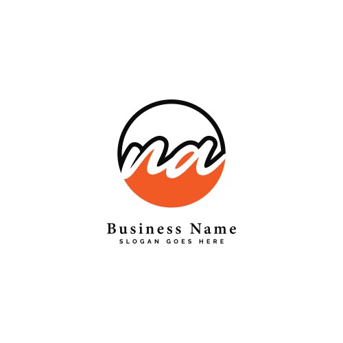 N g ng initial letter alphabet signature icon Vector Image