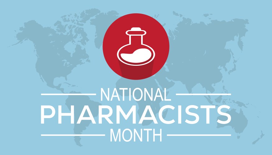 National pharmacists month Royalty Free Vector Image