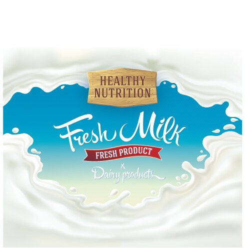 Milk logo Royalty Free Vector Image - VectorStock