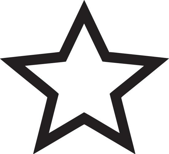 Star basic element icon Royalty Free Vector Image