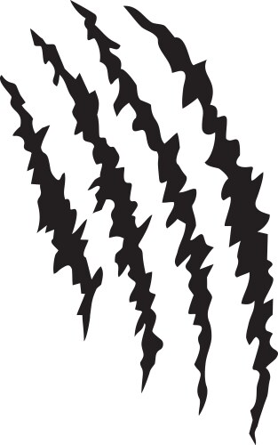 Monster claw graphic Royalty Free Vector Image