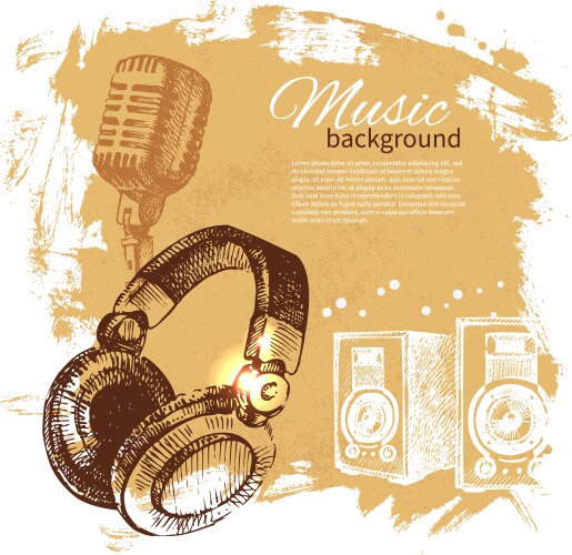 Vintage concert poster Royalty Free Vector Image