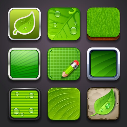 Background for the app icons-fruits part 2 Vector Image