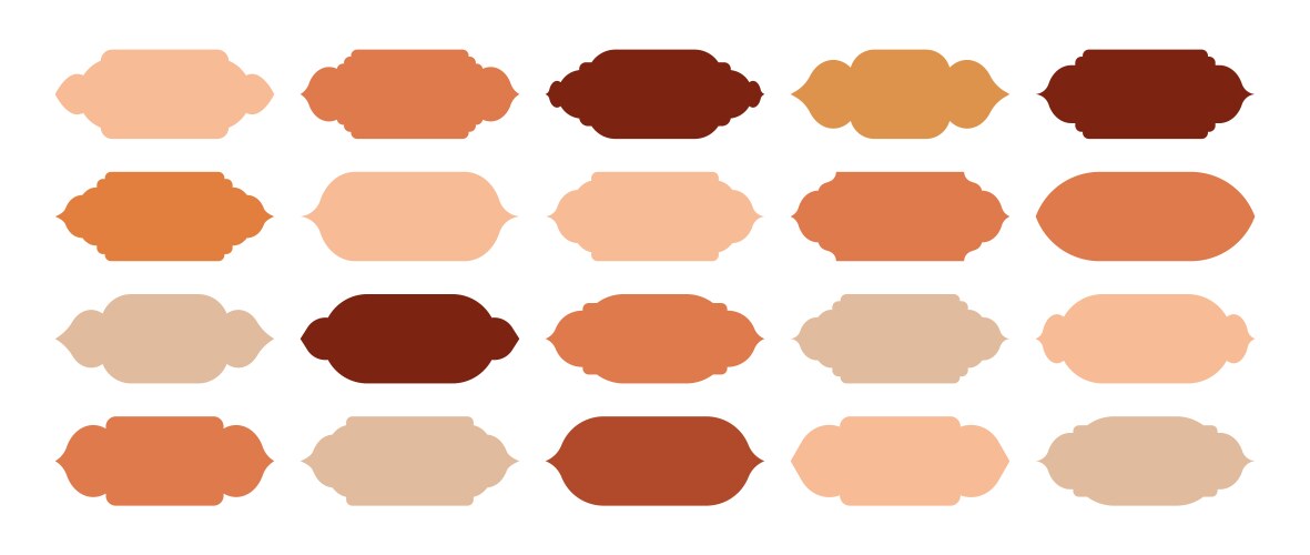 Islamic frames oriental style objects arabic Vector Image