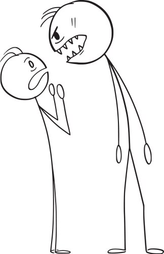 Stick Figure Angry Face