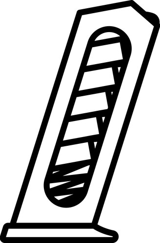 Ammunition magazine line icon army and military Vector Image