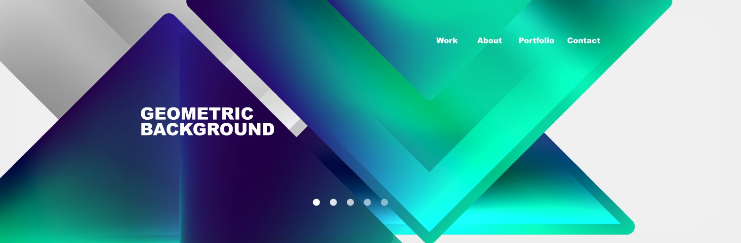 Liquid triangles in electric blue shades creating Vector Image