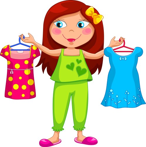 Kid Getting Dressed Vector Images (over 120)