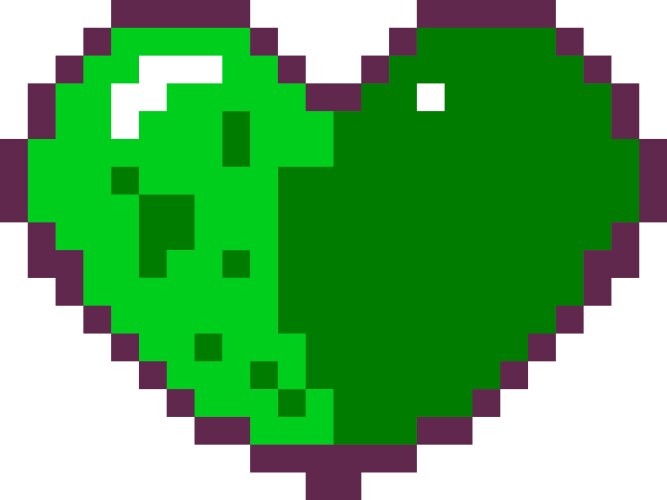 Rainbow pixel heart Royalty Free Vector Image - VectorStock