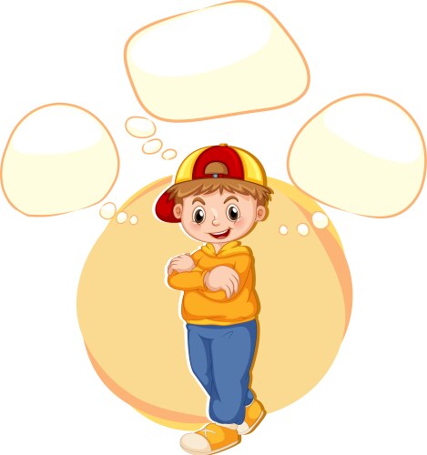 Child thinking Royalty Free Vector Image - VectorStock