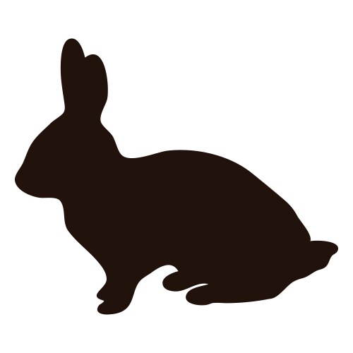Easter Bunny Back Silhouette Vector Images (over 110)