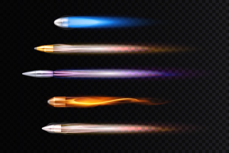 Flying bullet Royalty Free Vector Image - VectorStock