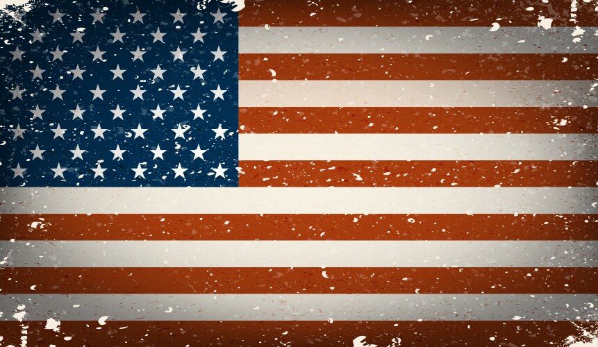 Old american flag Royalty Free Vector Image - VectorStock