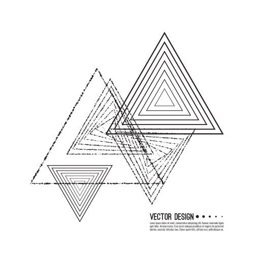 Triangle array Royalty Free Vector Image - VectorStock