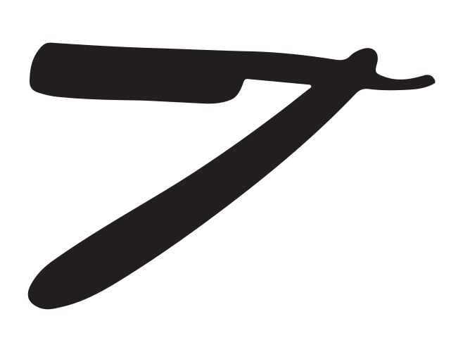 Razor silhouette art Royalty Free Vector Image