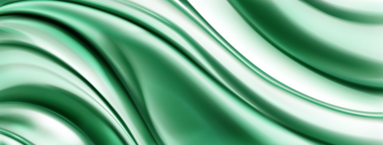 Abstract texture green silk Royalty Free Vector Image