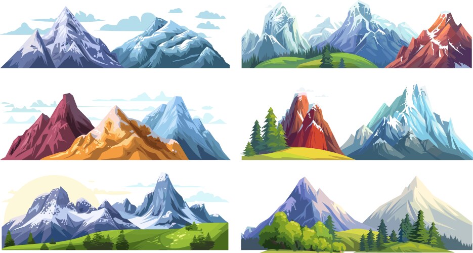 Cartoon Mountains Vector Images (over 81,000)