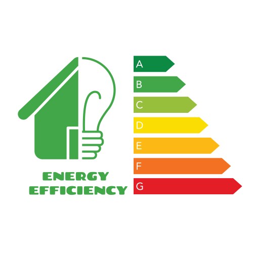 Save energy concept switch off electric button Vector Image