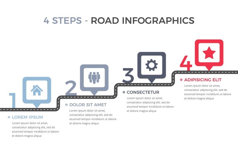 Road and traffic safety infographic design Vector Image