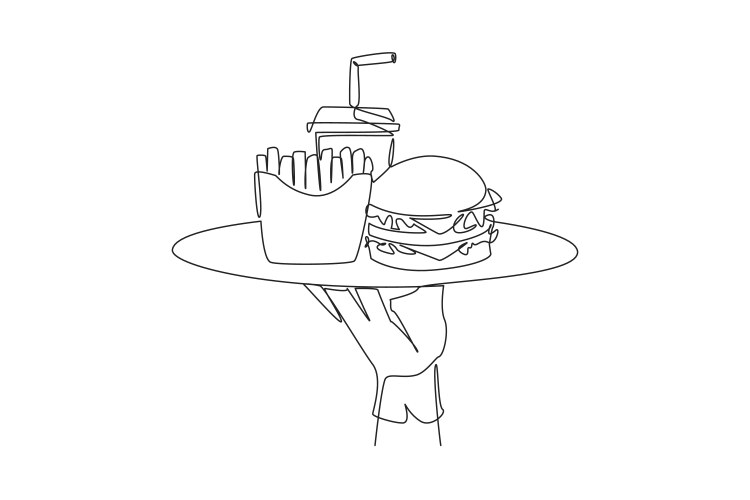 Continuous Line Drawing Food Vector Images (over 9,800)