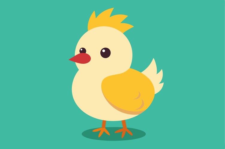 Cute baby chicken Royalty Free Vector Image - VectorStock