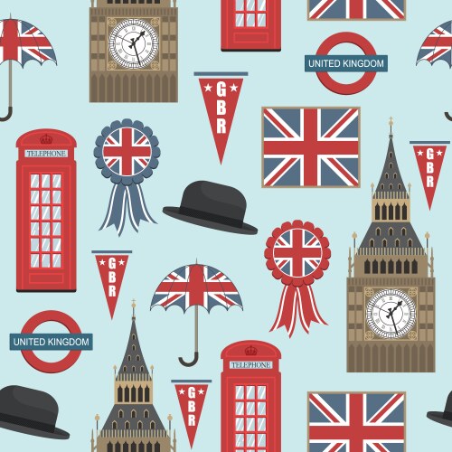 Uk bunting Royalty Free Vector Image - VectorStock