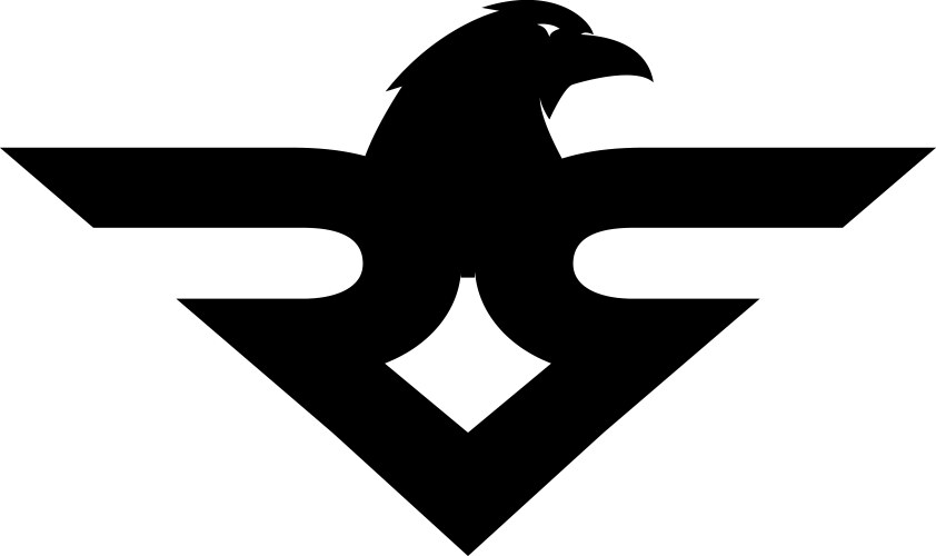 American eagle emblem isolated icon design Vector Image