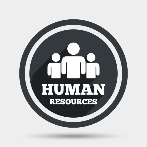 Human resources sign icon hr symbol Royalty Free Vector