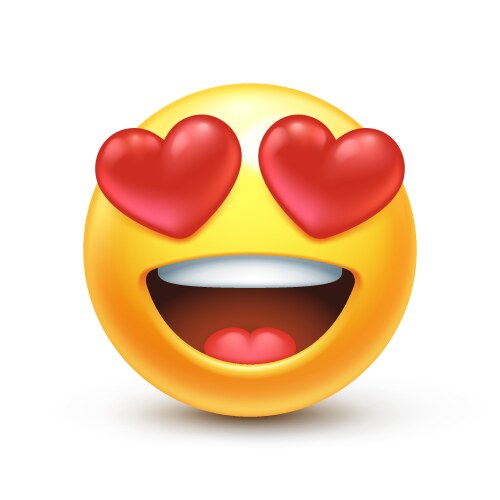 Nerd face emoji clever emoticon with glasses Vector Image