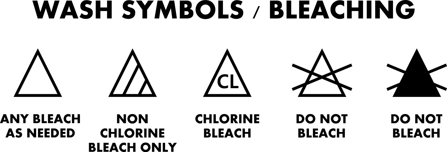 Do not Bleach Vector Images (over 150)