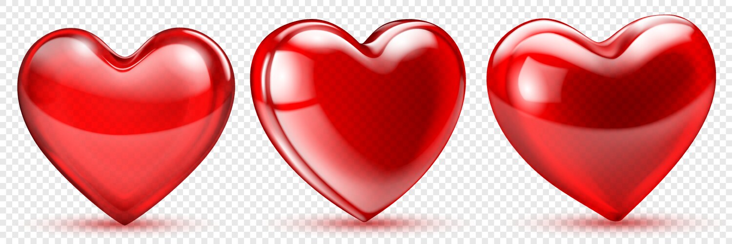 Transparent heart Royalty Free Vector Image - VectorStock