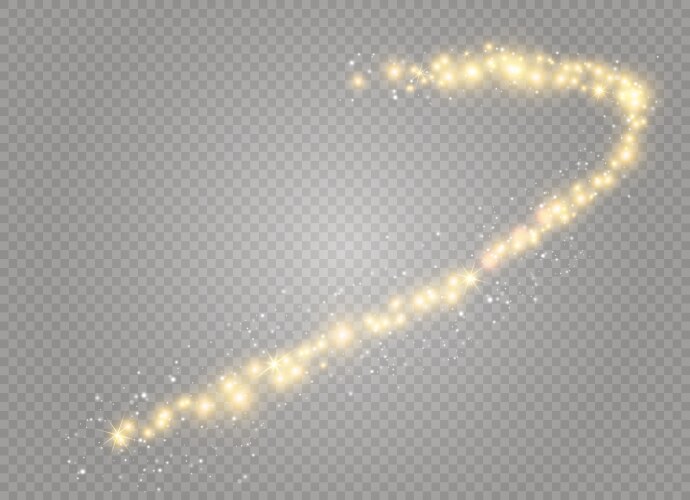 Abstract glowing magic star light effect Vector Image