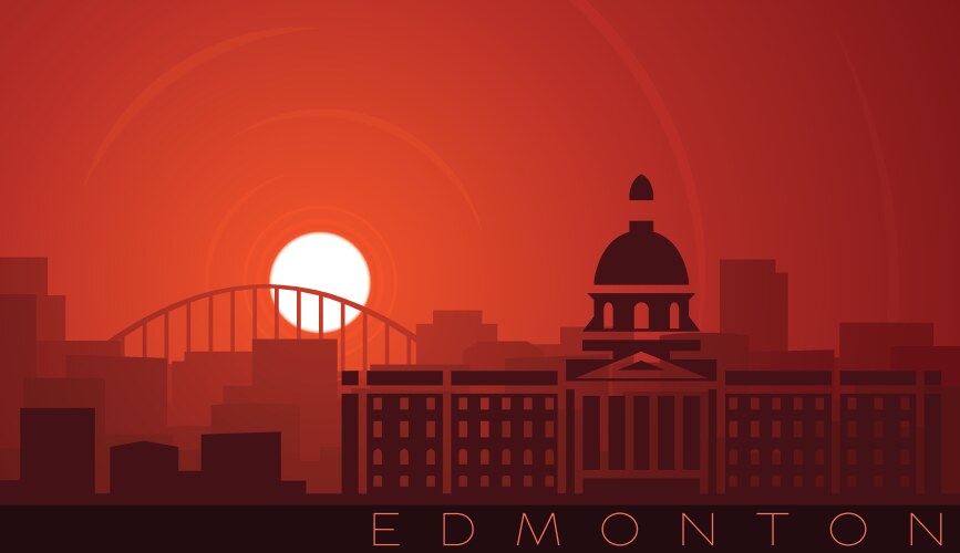 Edmonton skyline Vector Images & Graphics for Commercial Use | VectorStock