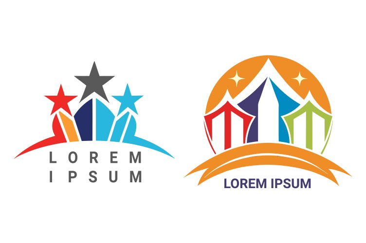 Event management logo customizable Royalty Free Vector Image Event management logo customizable Royalty Free Vector Image
