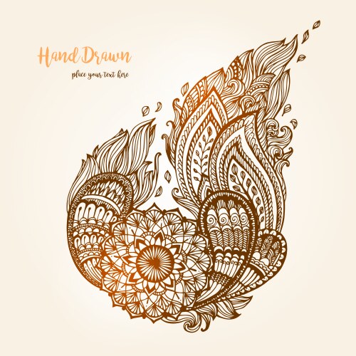 Highly detailed abstract wolf Royalty Free Vector Image