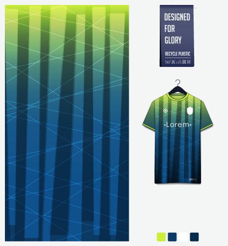 Sports jersey design Royalty Free Vector Image