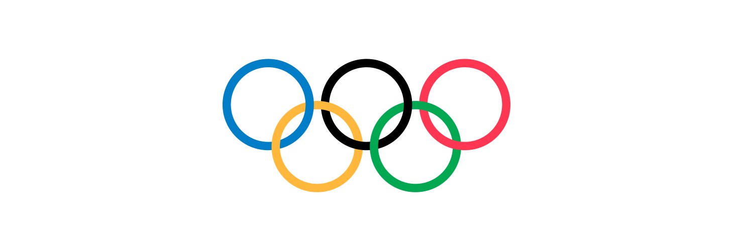 Olympic Rings Logo Vector Olympic Rings Gradient Wired Lordicon