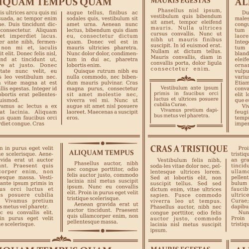 Vintage newspaper template retro newspapers page Vector Image
