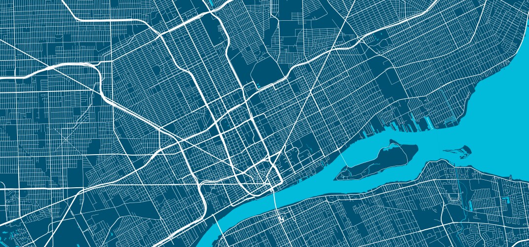 Detroit Map Vector Images (over 230)