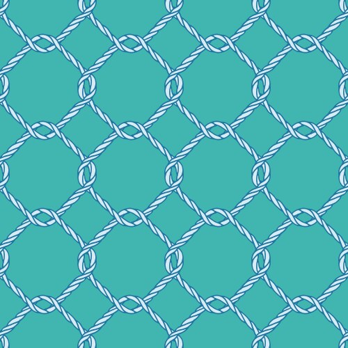 Rope seamless tied fishnet pattern Royalty Free Vector Image