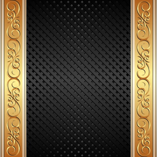 Vintage gold strip frame Royalty Free Vector Image
