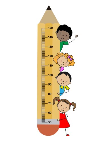 Height measure for children Royalty Free Vector Image